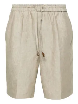 Brioni Mid-rise Bermuda Shorts - Neutrals