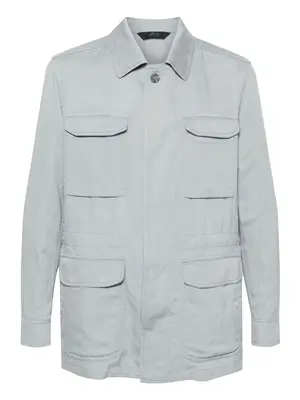 Brioni Sahariana Shirt Jacket - Blue