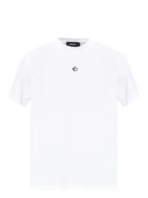 Dsquared2 Logo-appliquéd Cotton T-shirt - White
