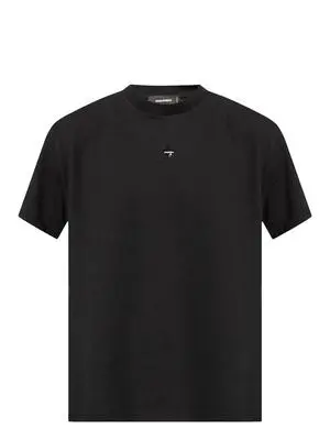 Dsquared2 Logo-appliquéd Cotton T-shirt - Black