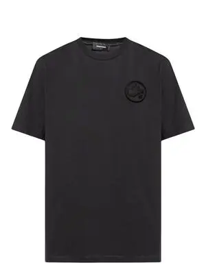 Dsquared2 Logo-appliquéd Cotton T-shirt - Black