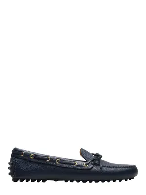 Car Shoe Car Shoe Grained-Leather Driving Moccasins Blue