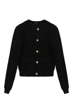 Rag & Bone Marlee Ribbed-knit Cardigan - Black