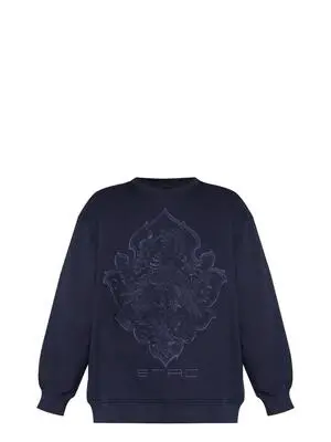 Etro Logo-embroidered Sweatshirt - Blue