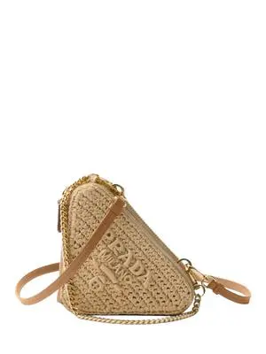 Prada Woven Fabric Mini-pouch - Neutrals