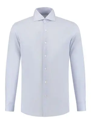 FINAMORE 1925 Eduardo Cotton Shirt - Blue