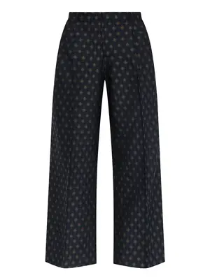 Etro Geometric-print Palazzo Pants - Blue