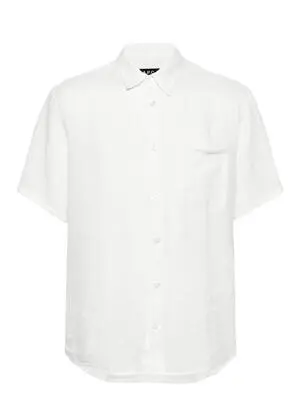 A.p.c. Chest-pocket Linen Shirt - White