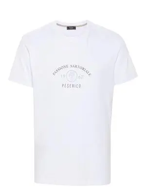 Peserico Logo-print Cotton T-shirt - White