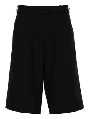Coperni Logo-plaque Tailored Bermuda Shorts - Black