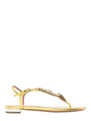 AQUAZZURA Aquazzura Gin Tonic Metallic Sandals