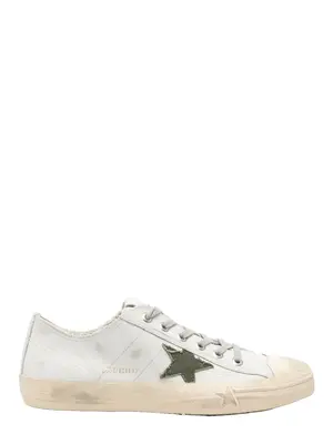 GOLDEN GOOSE V-star Leather Sneakers - Neutrals