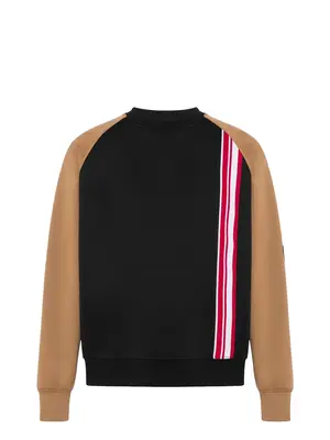 Moschino Colour-block Crew-neck Sweatshirt - Black