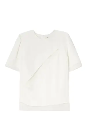 PETER DO Peter Do Slash Silk And Chiffon T-shirt
