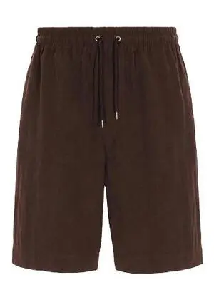 Giorgio Armani Pure Linen Canvas Bermuda Shorts - Natural