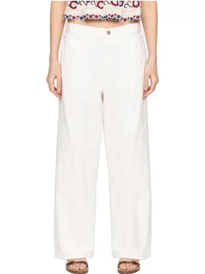 Sea Elena Baggy Jeans - White