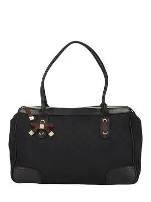 Gucci Gg Canvas Princy Tote - Black