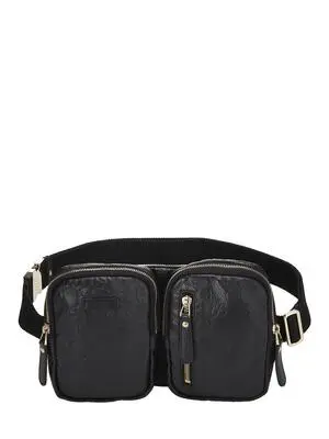 Gucci Ssima Double Pocket Waist Pouch - Black