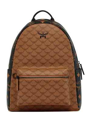 Mcm Stark Backpack - Cognac