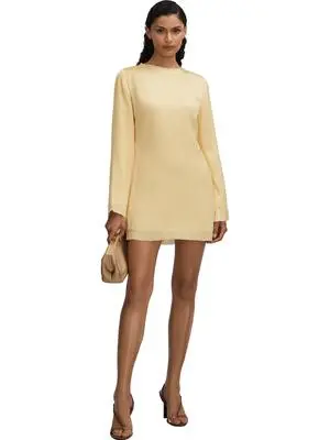 Anna Quan Plisse Mini Dress - Buttercup