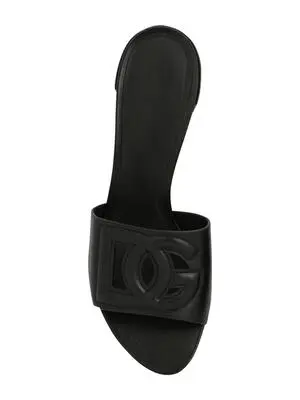 DOLCE & GABBANA 40mm DG Cutout Leather Slide