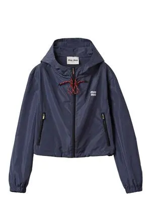 Miu Miu Technical Fabric Blouson Jacket - Navy