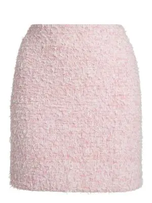 Balenciaga Cotton Tweed Mini Skirt - Pink