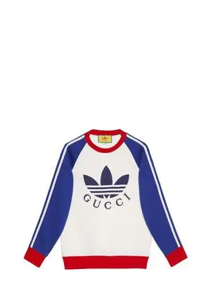 Gucci X Adidas Sweatshirt - White/blue/red