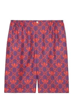 Gucci X Adidas Macro Gg Shorts - Purple/red