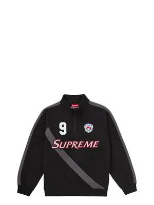 Supreme Equipe Half Zip Sweatshirt - Black