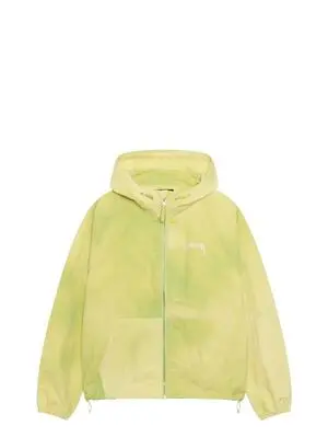 StÜssy Beach Shell Wave Dye Hooded Sweatshirt - Lime