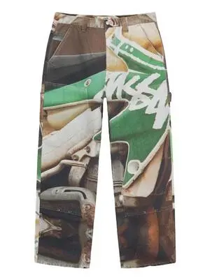 StÜssy Canvas Work Pant - Baja Print
