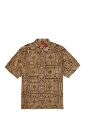 Supreme Tray Jacquard Short Sleeve Shirt - Tan