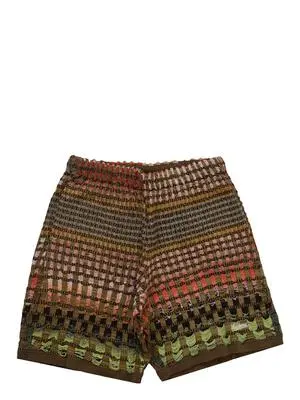 Supreme Gradient Grid Knit Short Brown