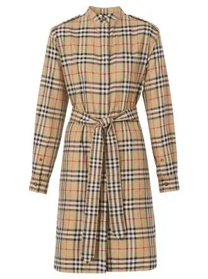 Burberry Aurelia Shirt Dress - Beige
