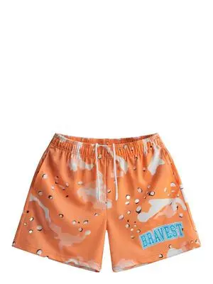 BRAVEST STUDIOS Chip Camo Shorts - Orange