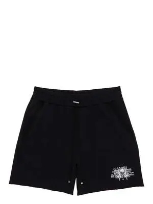 Amiri Printed Sweatshorts - Black