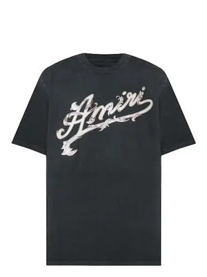 Amiri Filigree Tee Shirt - Black