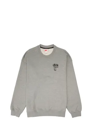 Nike X Stussy International Crewneck Sweatshirt - Heather Grey