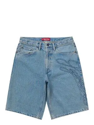 Supreme Baggy Denim Short - Washed Indigo