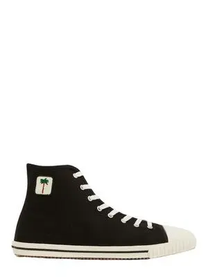 Palm Angels High-top Vulcanized Sneakers - Black/white