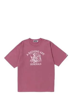 A BATHING APE Pigment Dyed General Relaxed Fit Tee Shirt - Purple