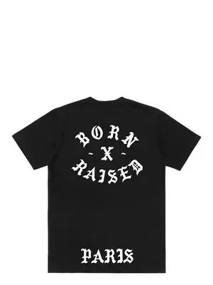 BORN X RAISED Paris Rocker Tee Shirt - Black