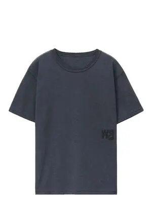 Alexander Wang Short Sleeve Tee - Soft Obsidian