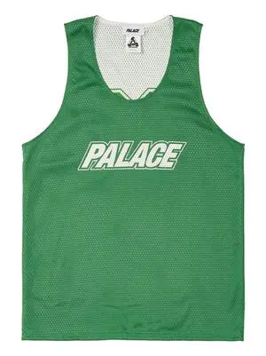 PALACE Mesh Reverso Border Vest - Green