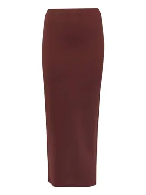 Alexandre Vauthier Jersey Pencil Skirt - Brown