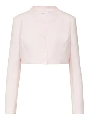 Coperni Trompe L'oeil Cropped Jacket - Pink