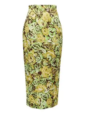 EMILIA WICKSTEAD Lorelei Floral Twill Pencil Skirt - Multicoloured