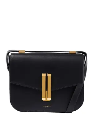 DEMELLIER Vancouver Leather Shoulder Bag - Black