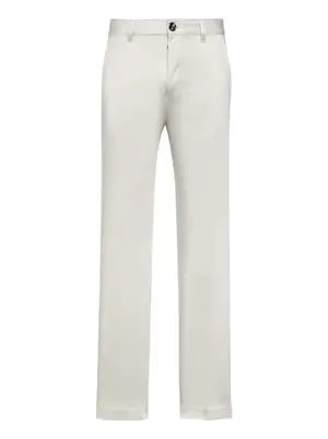 AMI Ami Paris Straight Cotton Satin Chinos